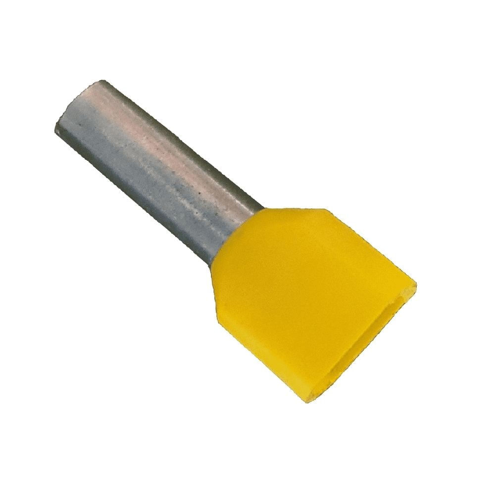 Terminal Ilhos Duplo 6,0Mm Amarelo Embalagem Com 100 Peças Eletrokit| ANDRA