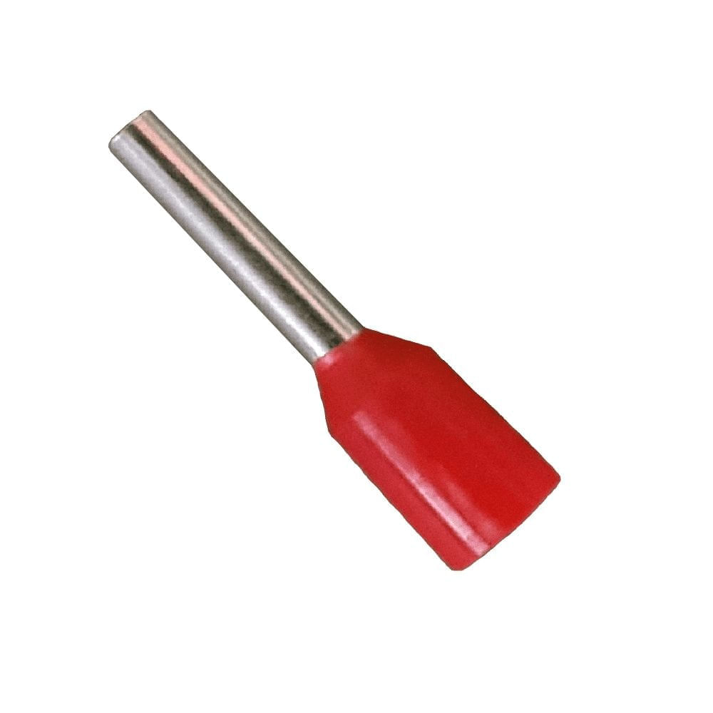 Terminal Ilhos Simples 1,0Mm Vermelho Embalagem Com 100 Peças Eletrokit ...
