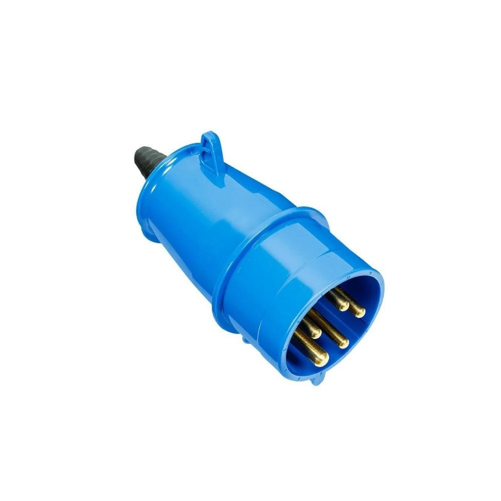 Plug 2P+T 16A 220/240V 6H Azul Newkon N3076 Steck| ANDRA