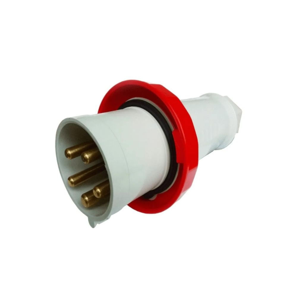 Plug 3P+T 63A 380/440V N4576 Vermelho 6H Newkon Steck| ANDRA