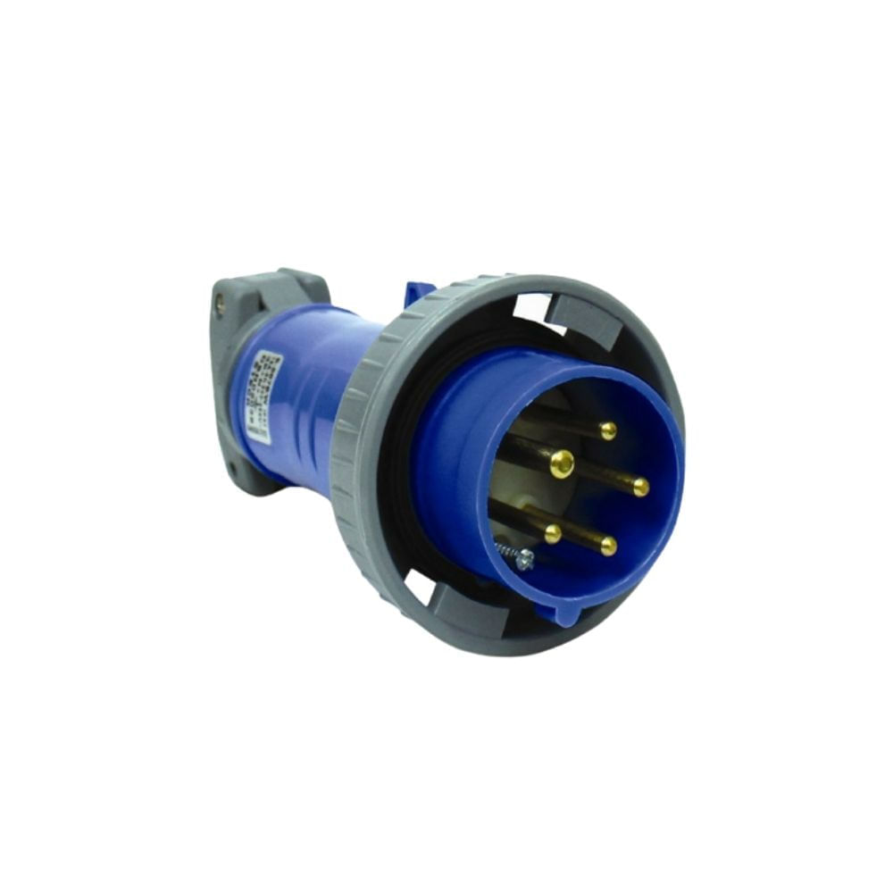 Plug Macho 2P+T 32A 220/240V 6H Azul Shock Tite Steck| ANDRA