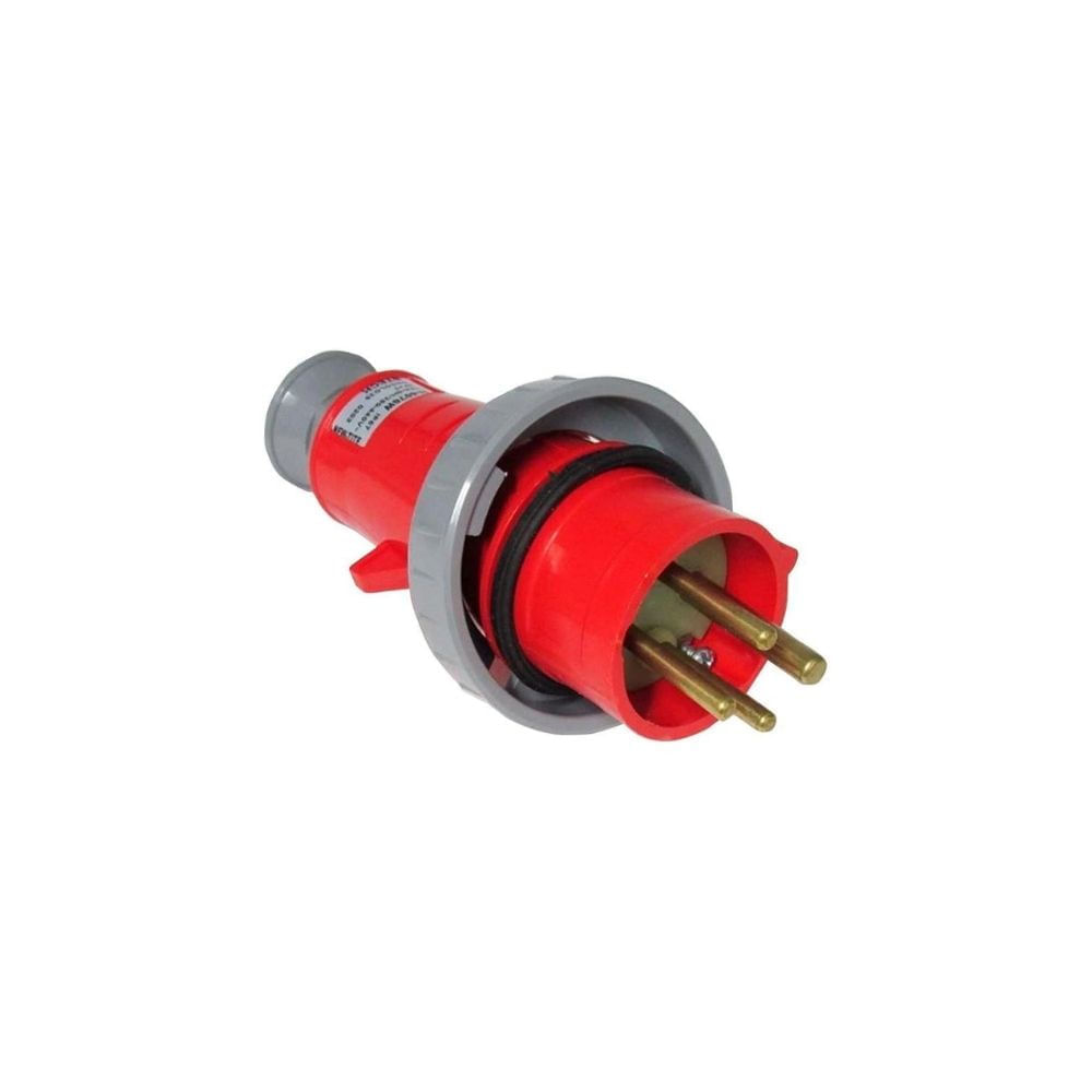 Plug Macho 3P+T 16A 380/440V 6H Vermelho Shock Tite Steck| ANDRA