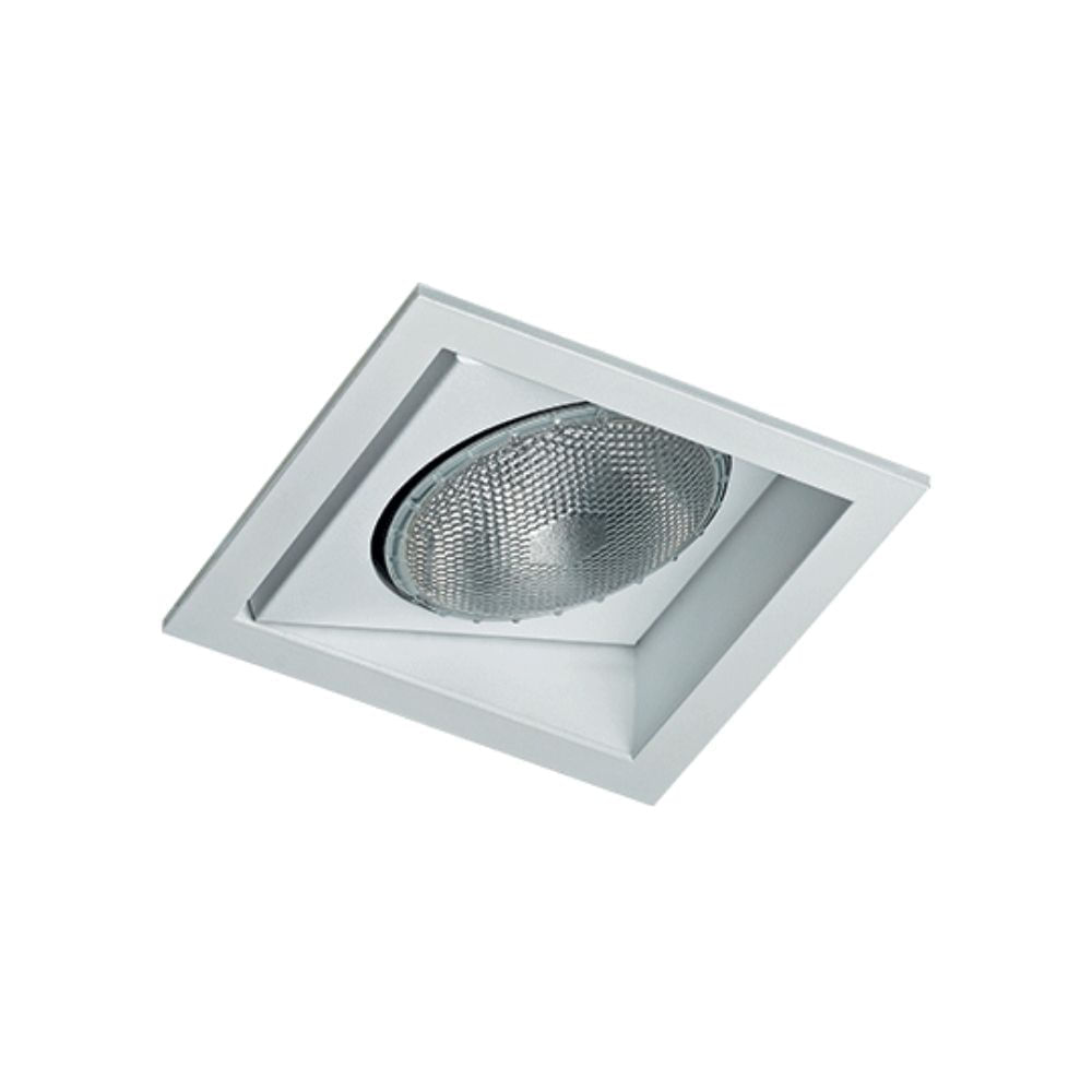 Spot de Embutir Quadrada Direcionável Para 1 Lâmpada Par30 Branco Laini ...