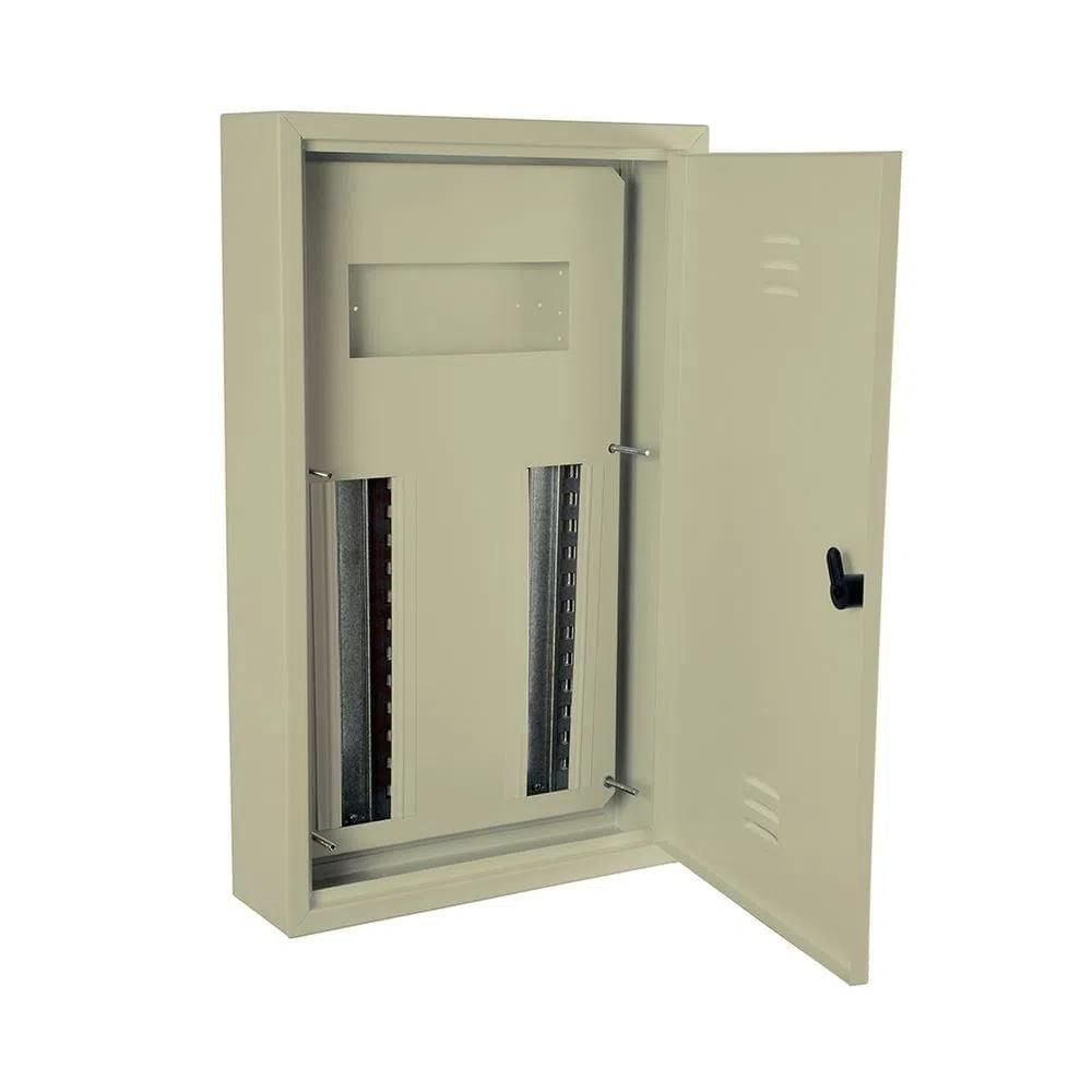 Quadro De Sobrepor Sem Barramento 34 Disjuntores 150A Bege Universal ...