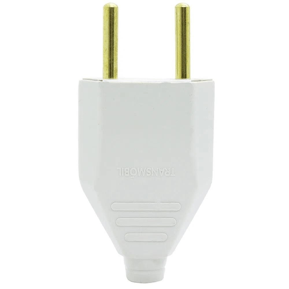 Plug 2P 10A 250V Pb Cinza Transmóbil| ANDRA