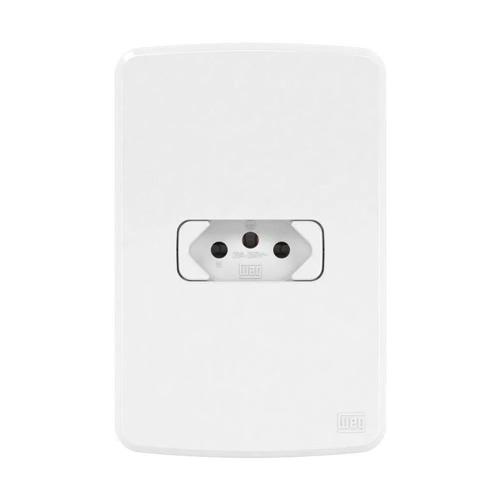 Conjunto Montado Tomada 2P+T 20A 250V Pb Branco Composé Weg| ANDRA