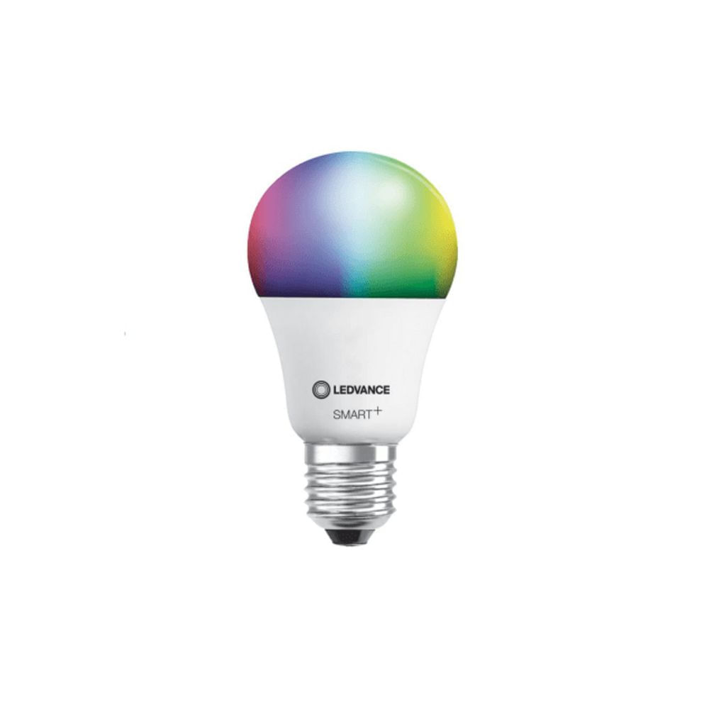 Lâmpada LED Bulbo Inteligente E-27 A60 Bivolt 9W 800 Lúmens RGBW Smart ...