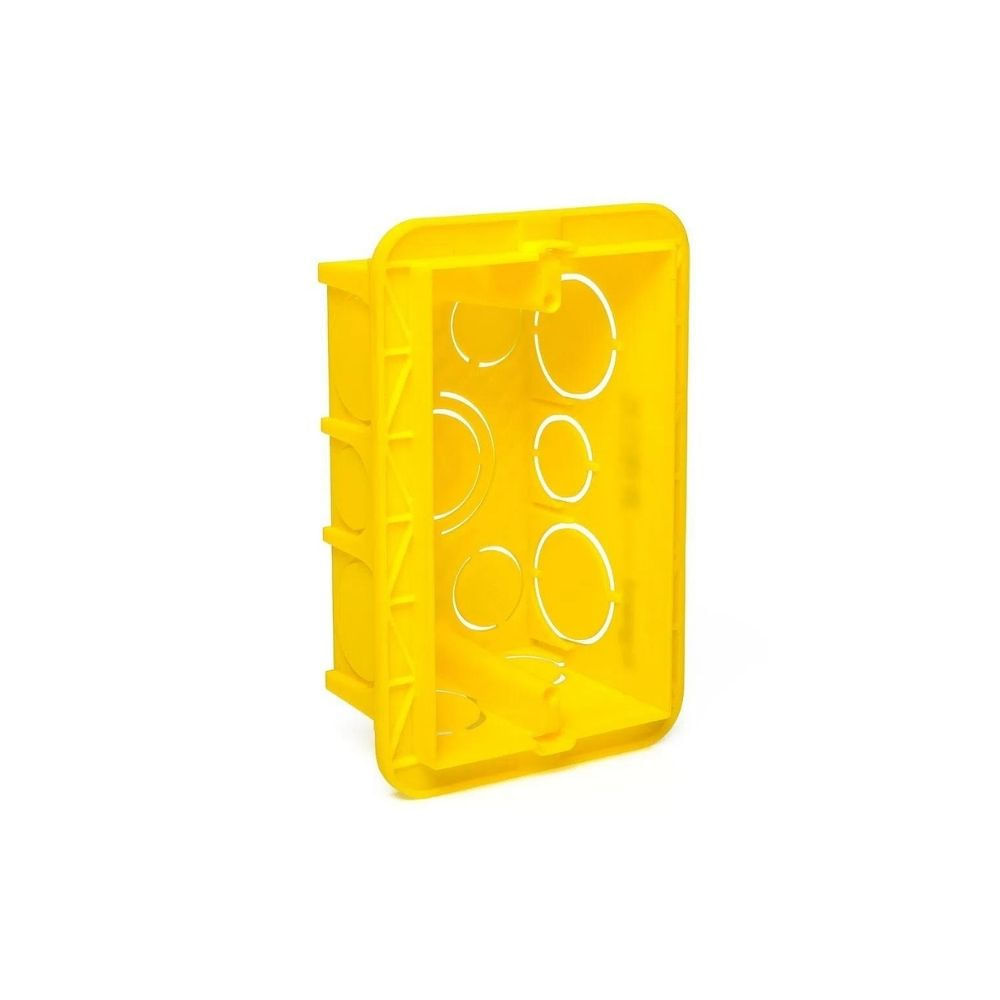 Caixa Pvc Embutir 4X2 Amarelo Pial| ANDRA