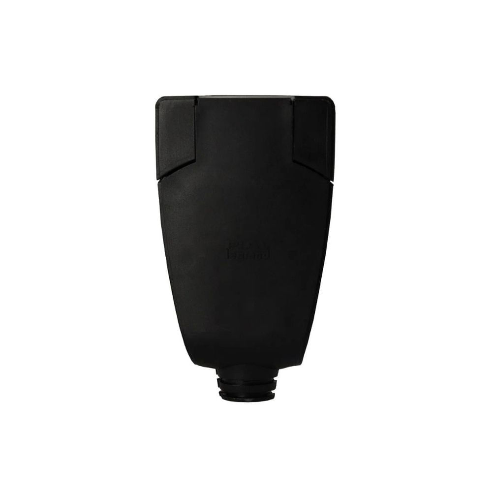 Plug 2P+T 10A 250V Pb Fêmea Preto Reforçado Axial Pial| ANDRA