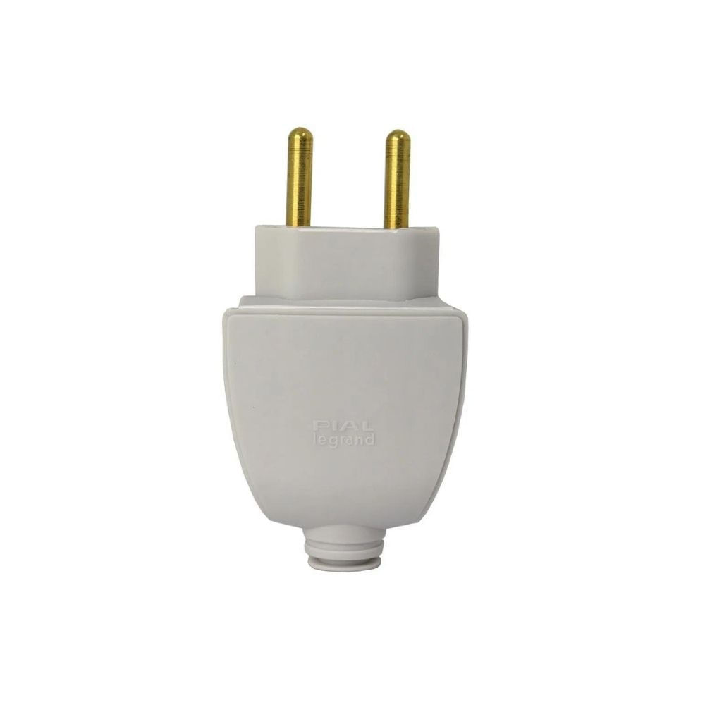Plug 2P 20A 250V Pb Cinza Versátil Axial Lateral Pial| ANDRA