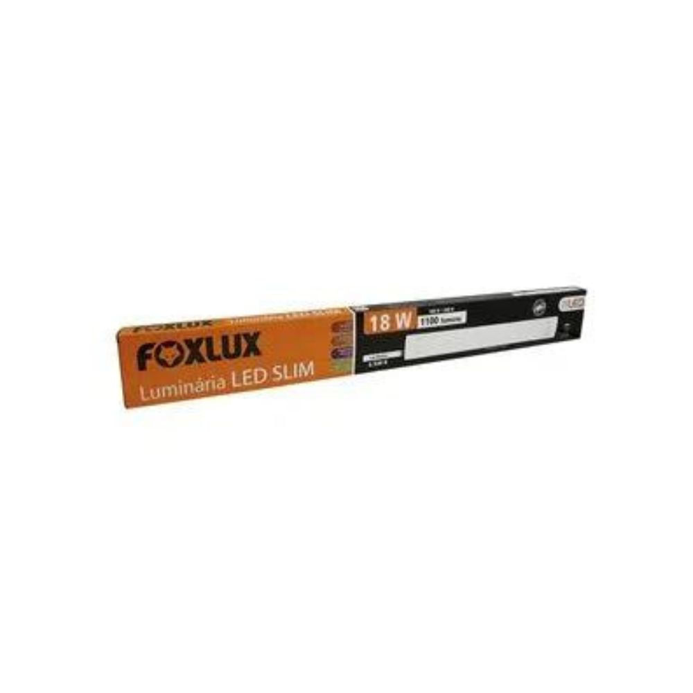 Luminária Led De Sobrepor Linear 18W 6500K 1100 Lúmens FoxLux| ANDRA