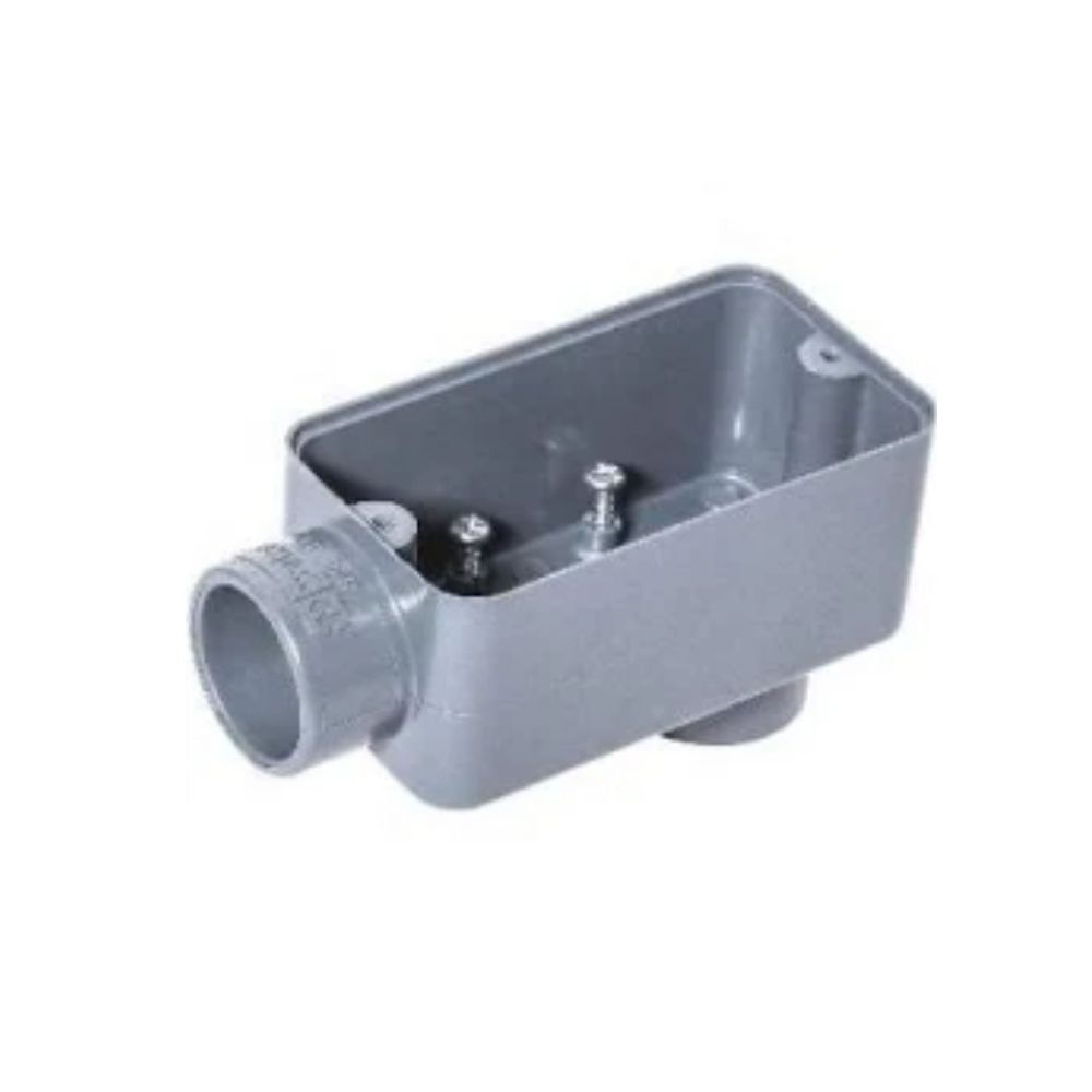 Condulete PVC LB 1 Sem Rosca Sem Tampa Cinza Wetzel| ANDRA