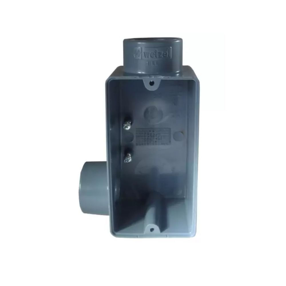 Condulete PVC LL 3/4 Sem Rosca Sem Tampa Cinza Wetzel| ANDRA