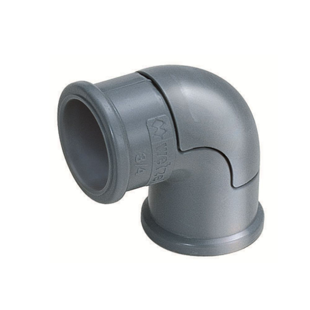 Cotovelo PVC 90X1 Sem Rosca Cinza Wetzel| ANDRA
