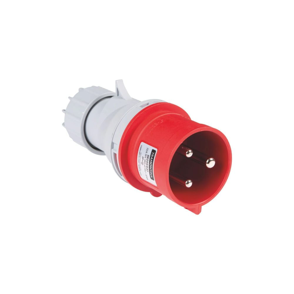 Plug 2P+T 32A 380/440V 9H Vermelho Tramontina| ANDRA