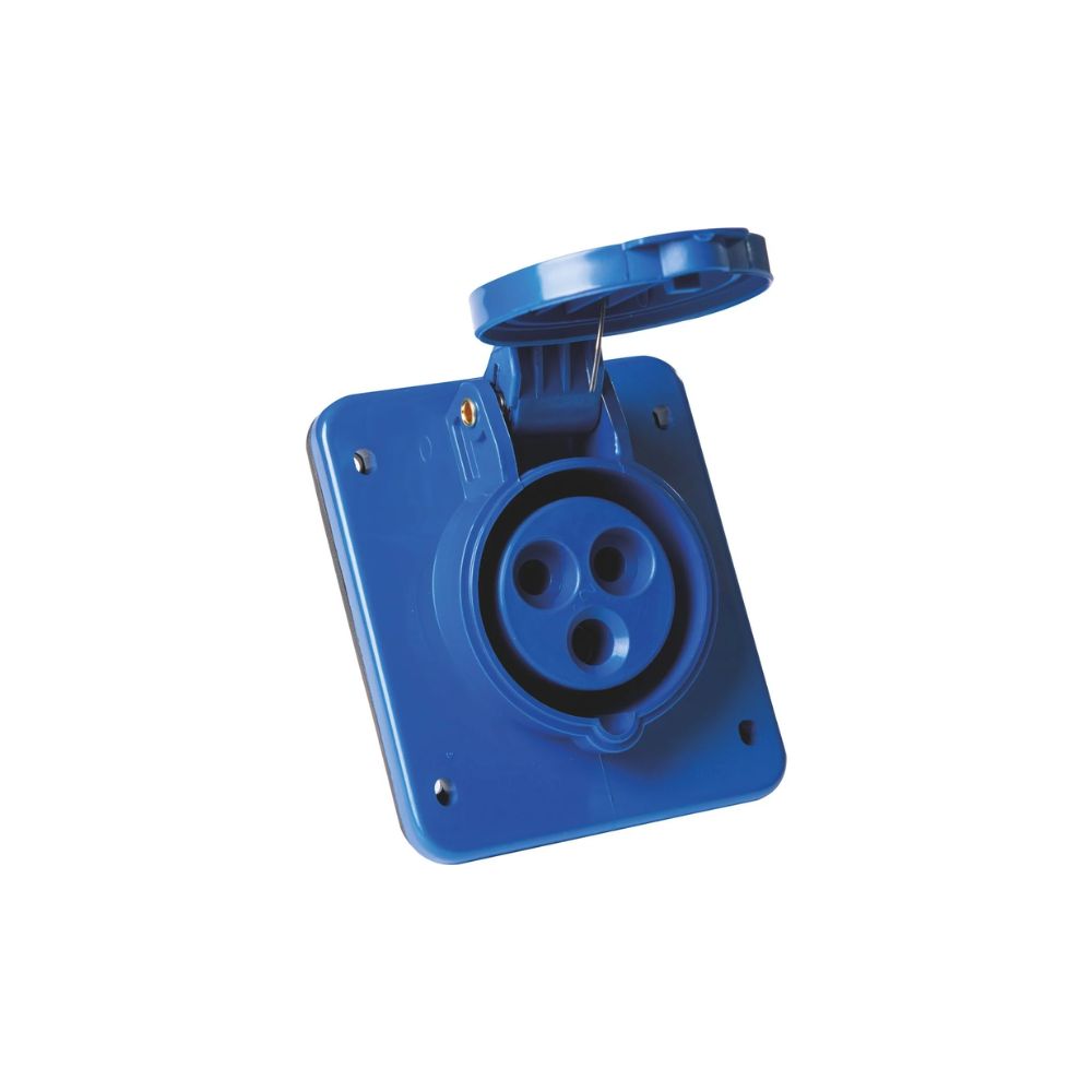 Tomada De Embutir 2P+T 32A 220/240V 6H Azul Tramontina| ANDRA