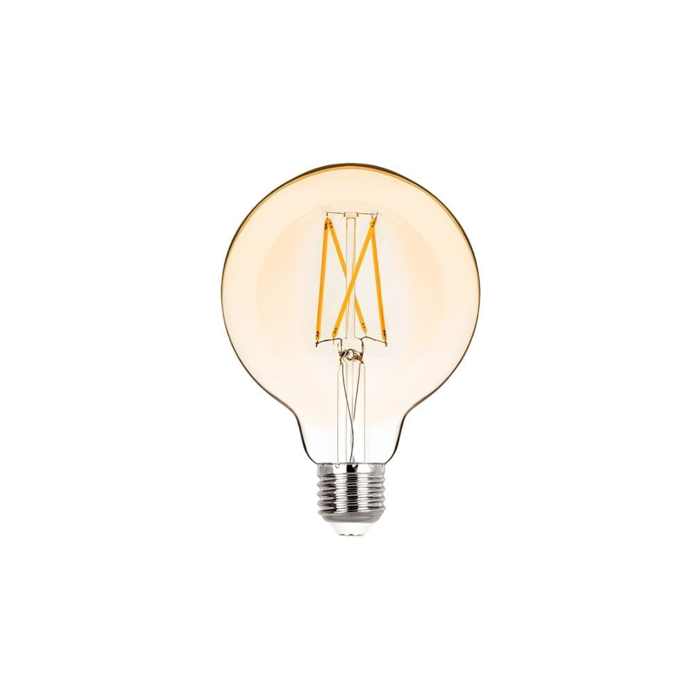 Lâmpada LED Filamento Balloon E-27 G95 Bivolt 2W 2400K Branco Quente ...