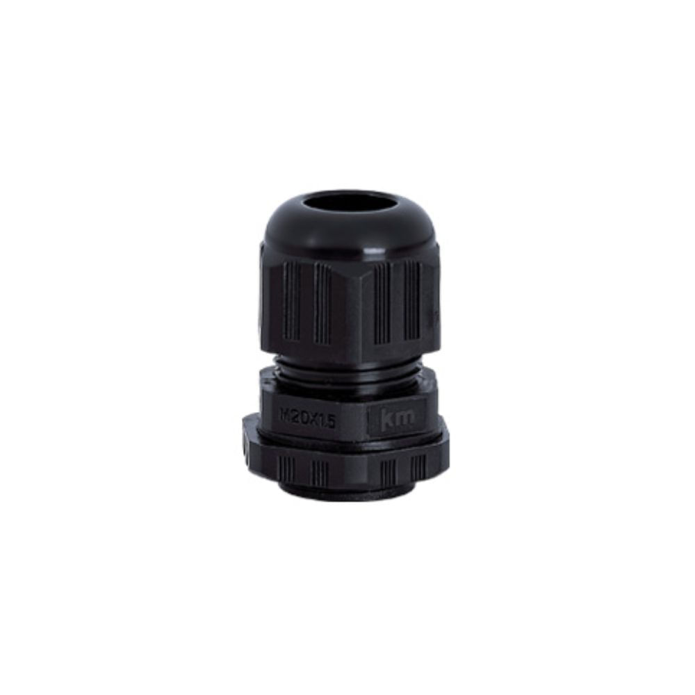 Prensa Cabo PVC M20X1.5Mm Preto Curto Com Porca Ip68 Kraus Muller| ANDRA