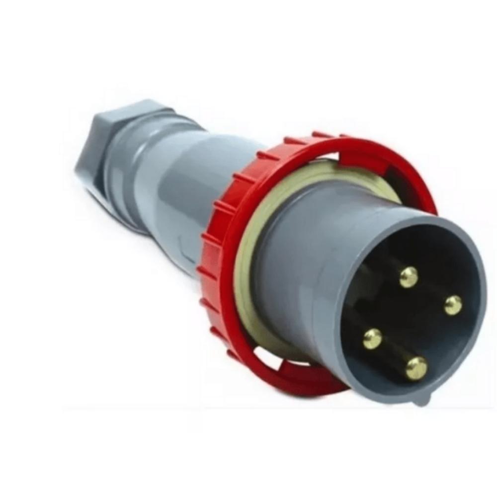 Plug 3P+T 125A 380/440V Vermelho 6H Brasikon S-4676 Steck | ANDRA