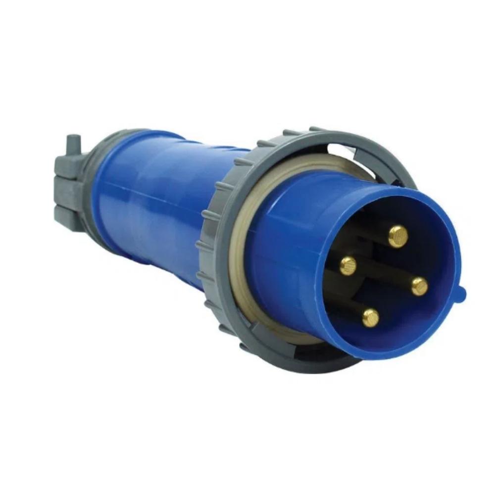 Plug 3P+T 125A 220/240V Azul 9H Shock Tite S-4679/W Steck | ANDRA