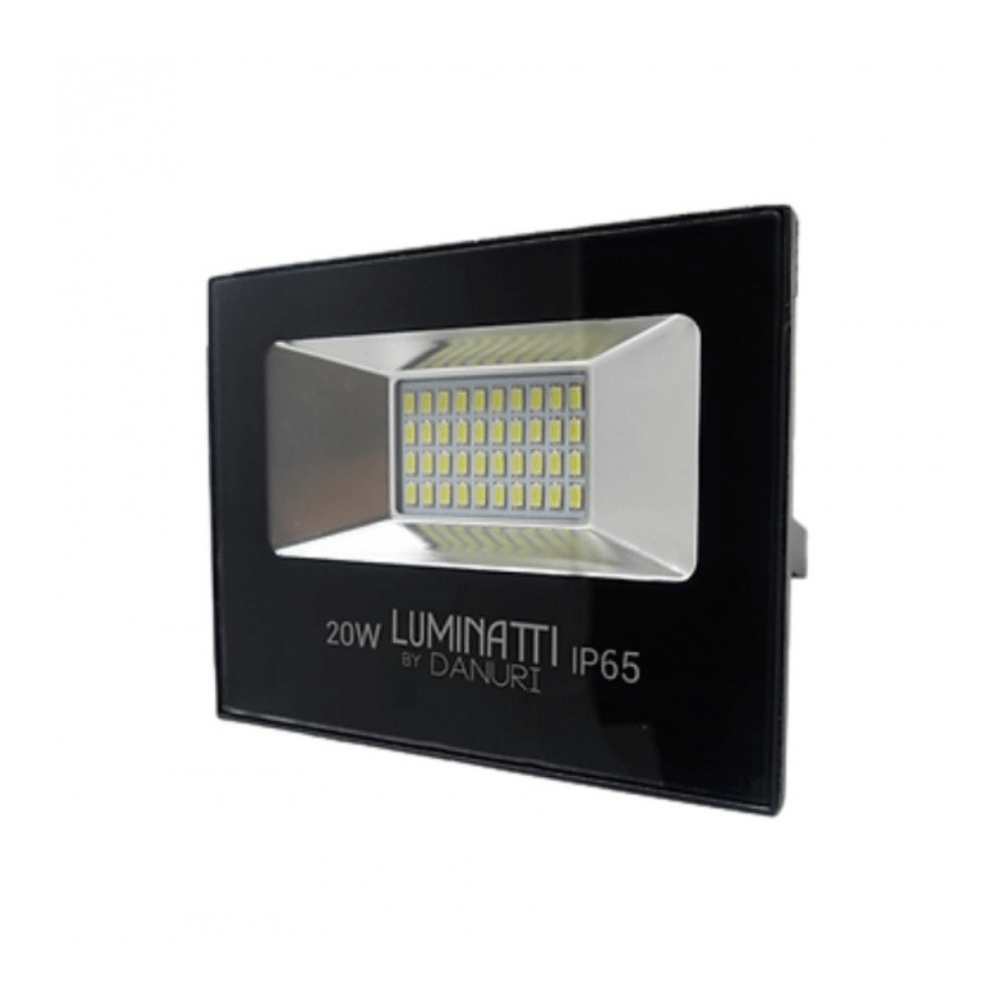 Refletor LED Bivolt 20W 1200 Lúmens Preto IP65 Luminatti | ANDRA