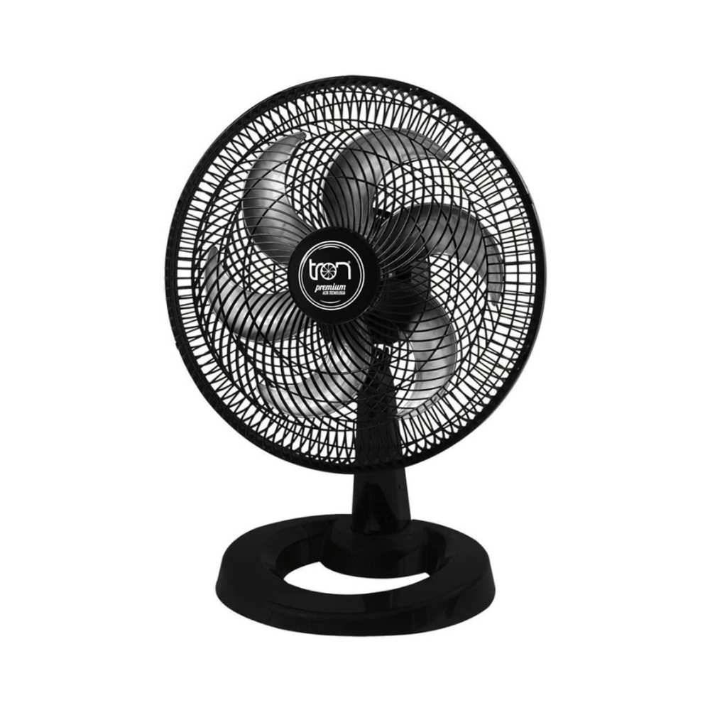 Ventilador De Mesa Oscilante 127V 50Cm 140W Preto 6 Pás 1244 PP Premiu ...