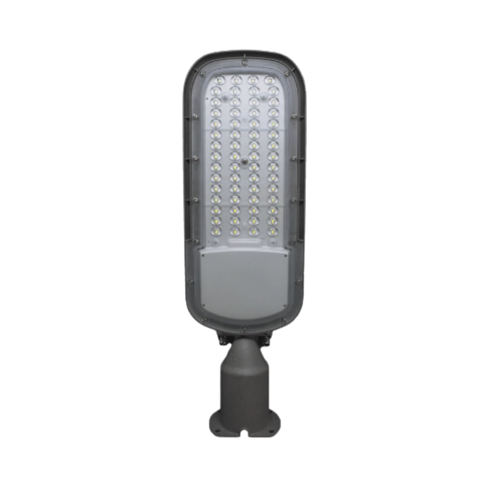 Luminária Pública Led 50W Bivolt 6000K 6000 Lúmens Com Base Para Relé ...