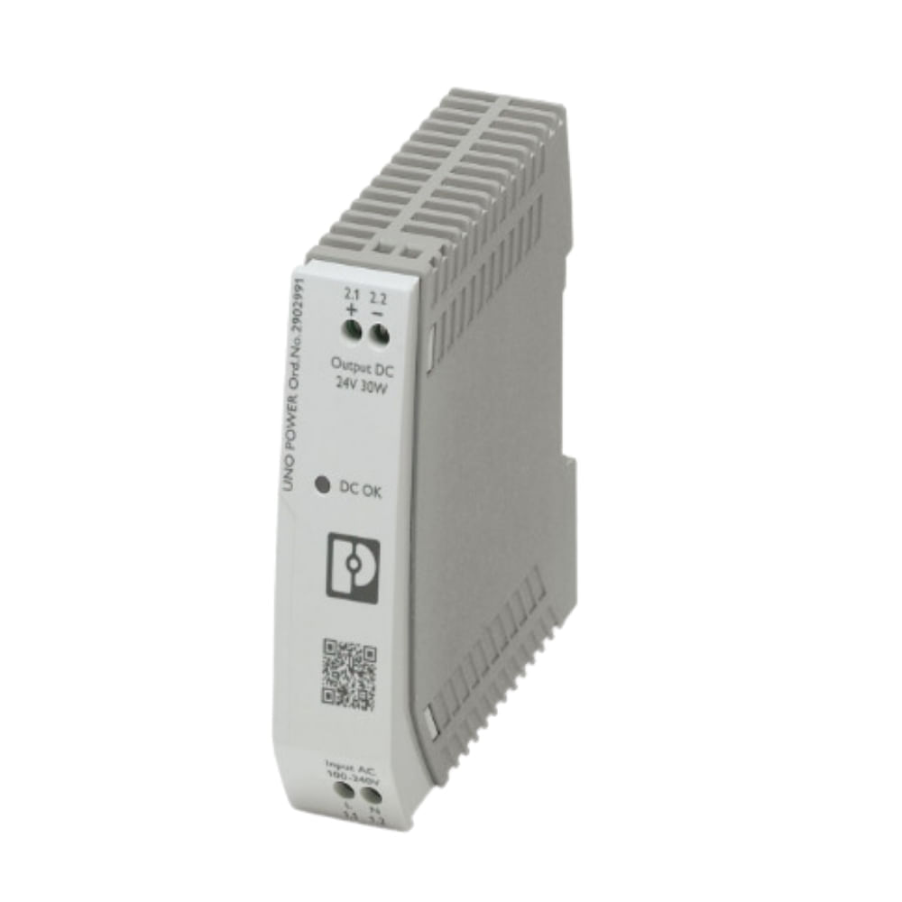 Fonte de Alimentação Chaveada 1,25A Uno-Ps/1Ac/24Dc/30W 2902991 Phoenix ...