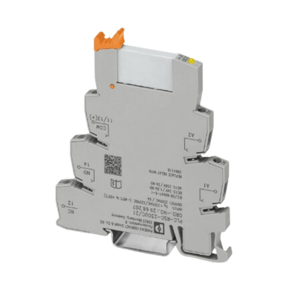 Relé Interface 6A 230Vcc LED Amarelo 1 Reversível Plcrsc230Uc21 2966207 ...
