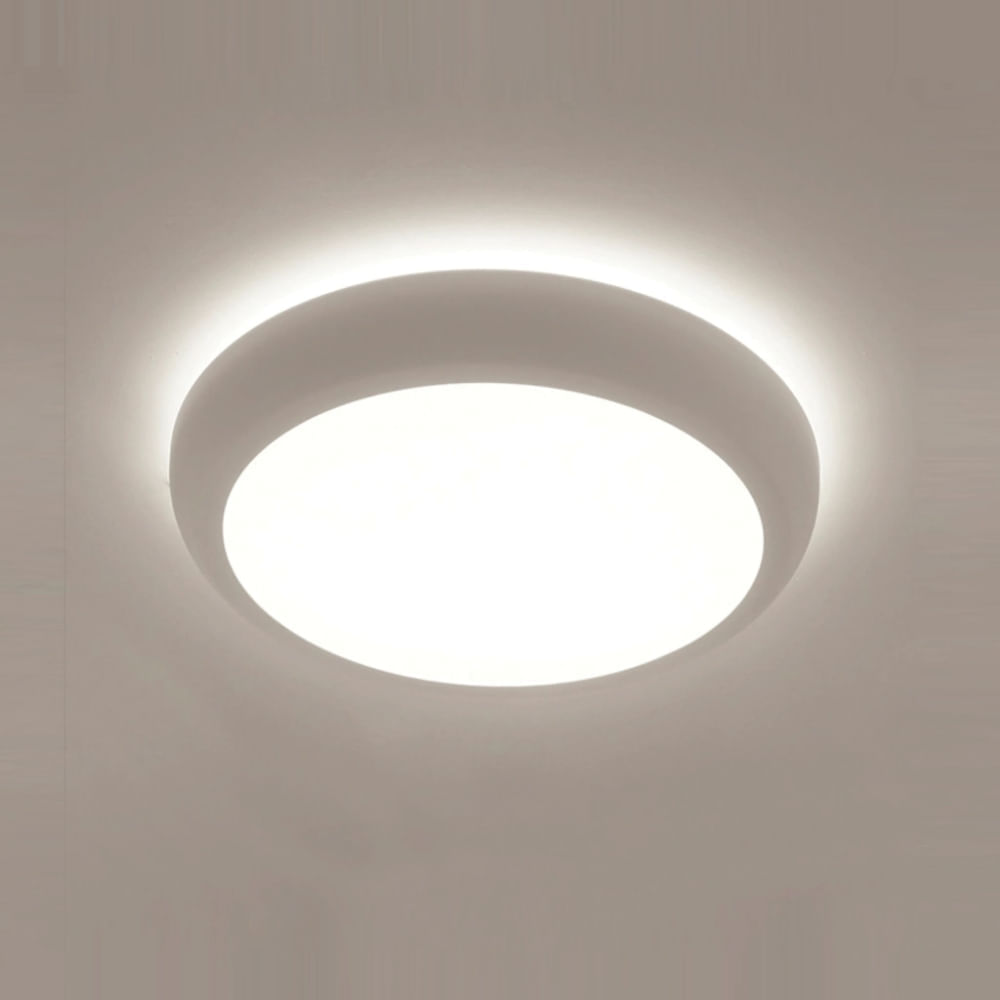 Plafon Redondo Led 56W 3000K Bivolt Branco 19670/50 Branco Bold Usina ...