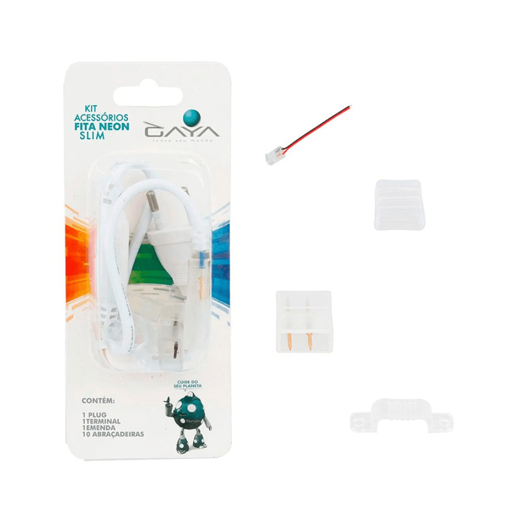 Kit Acessórios Conexão Para Fita Neon Slim 12V/24V 1471 Gaya| ANDRA