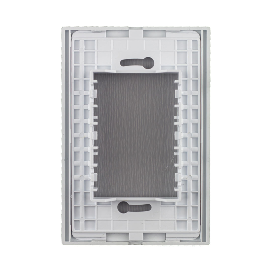 Placa 4X2 Cega Com Suporte Dourada Novara Glass GD-40000/1 Dicompel | ANDRA