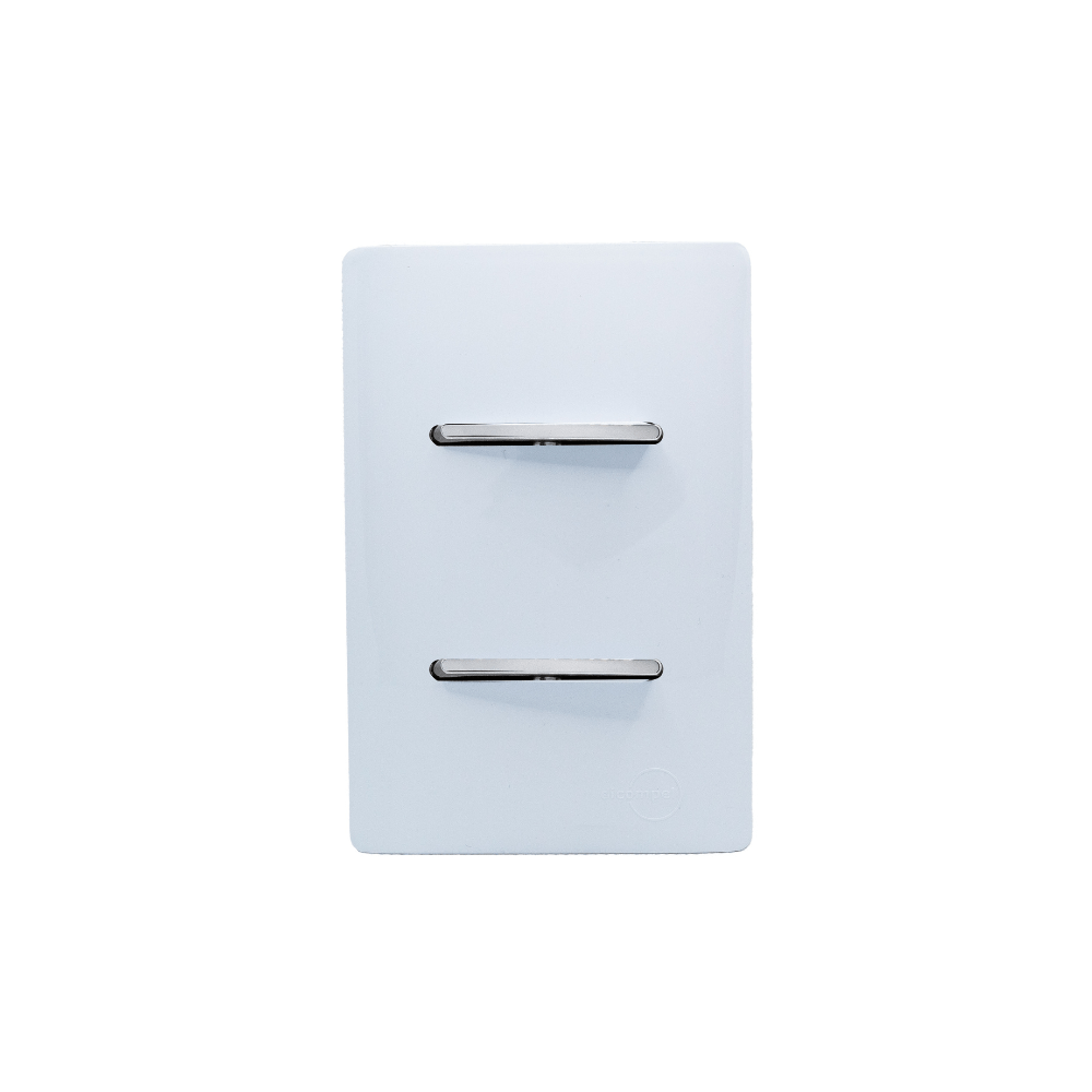Conjunto Montado 2 Interruptores Simples Cromado Dc-1200/5 Com Placa ... Conjunto Montado 2 Interruptores Simples Cromado Dc-1200/5 Com Placa ...