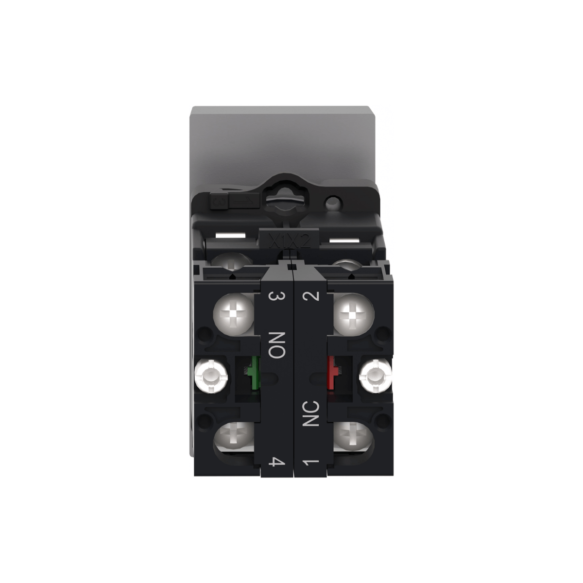 Botão Duplo Plástico 22mm 220V 1NA+1NF Verde e Vermelho XA2EW7L3741M5 ...