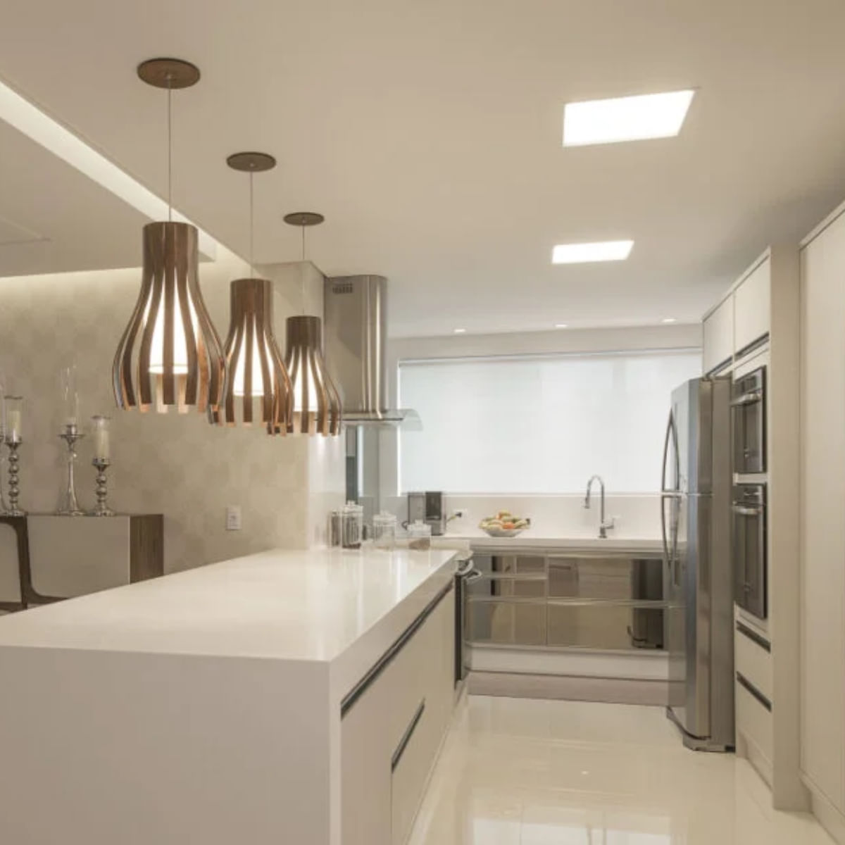 Kit 3 Luminárias Embutir LED 4000K 18W Bivolt 1300lm Pila| ANDRA