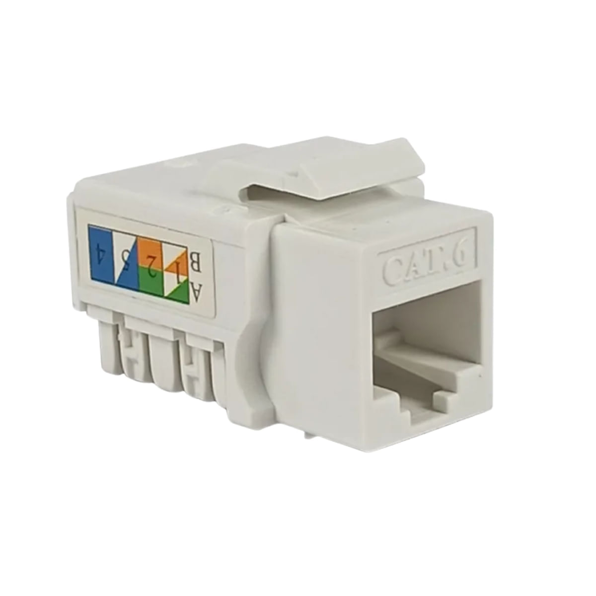 Conector Fêmea Rj45 Cat.6 Branco Keystone 193924 Interneed | ANDRA