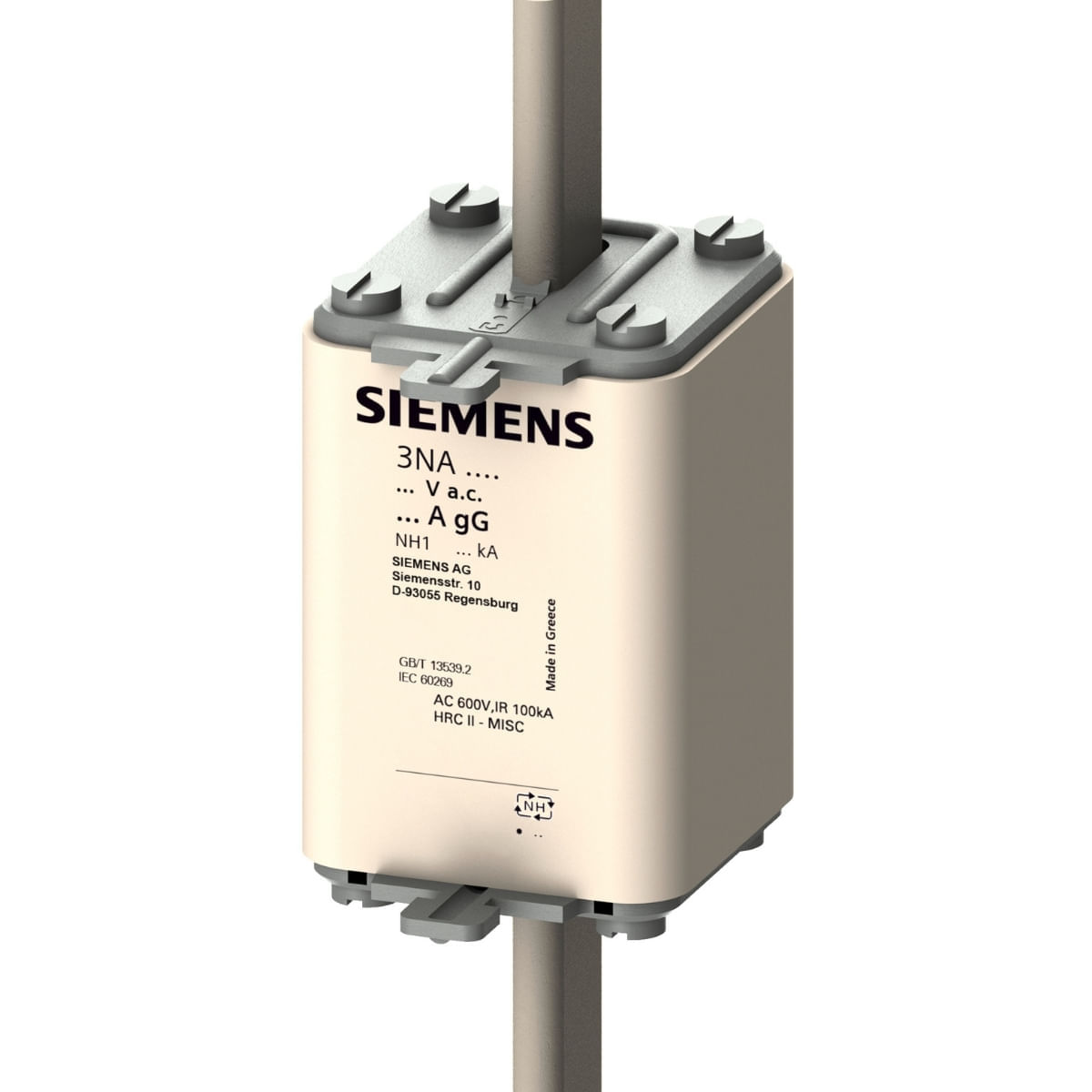 Fusível NH01 200A 500V Retardado 3Na3140 Siemens | ANDRA