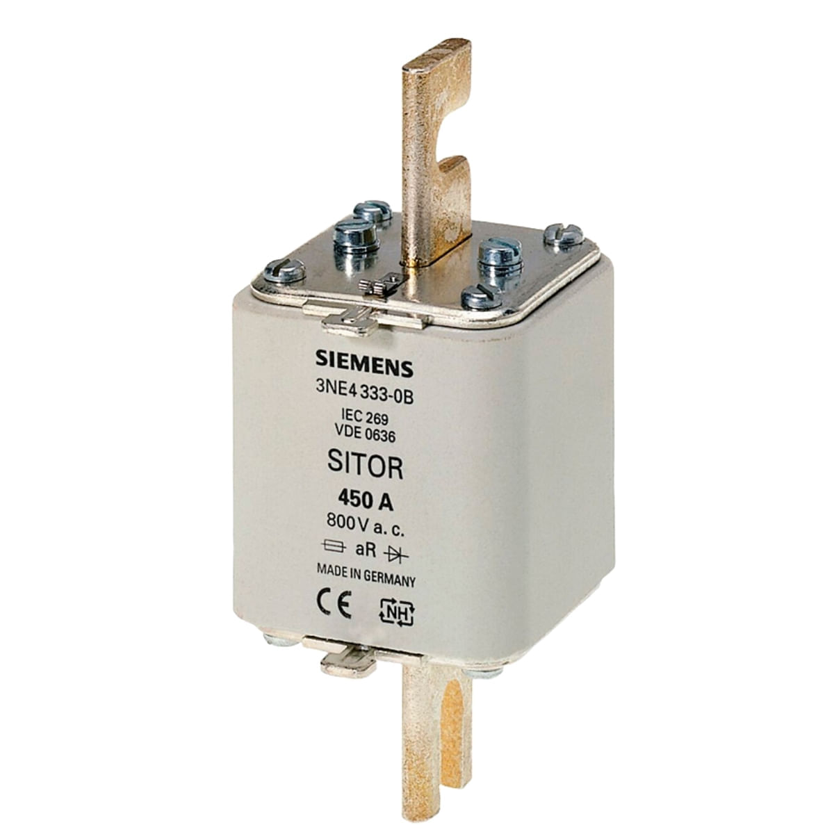 Fusível Sitor T2 250A 800V 3Ne4 327-0B Siemens | ANDRA