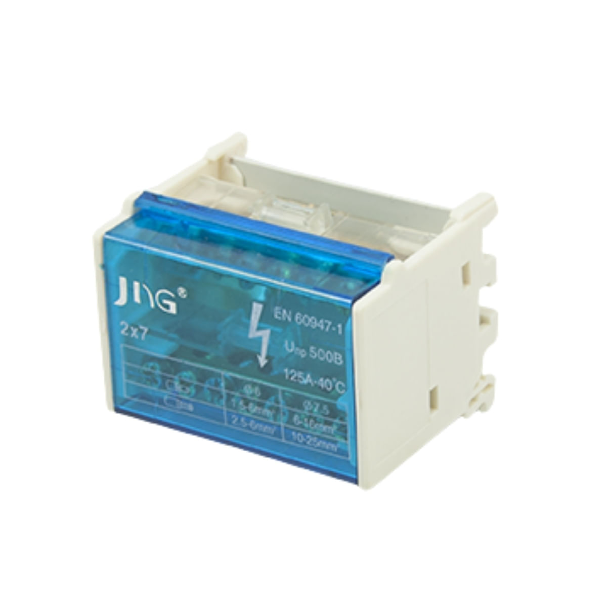 Bloco Distribuição Barra 4P 125A 500V 15 Conexões Jxd 4X15 14092 Jng ...