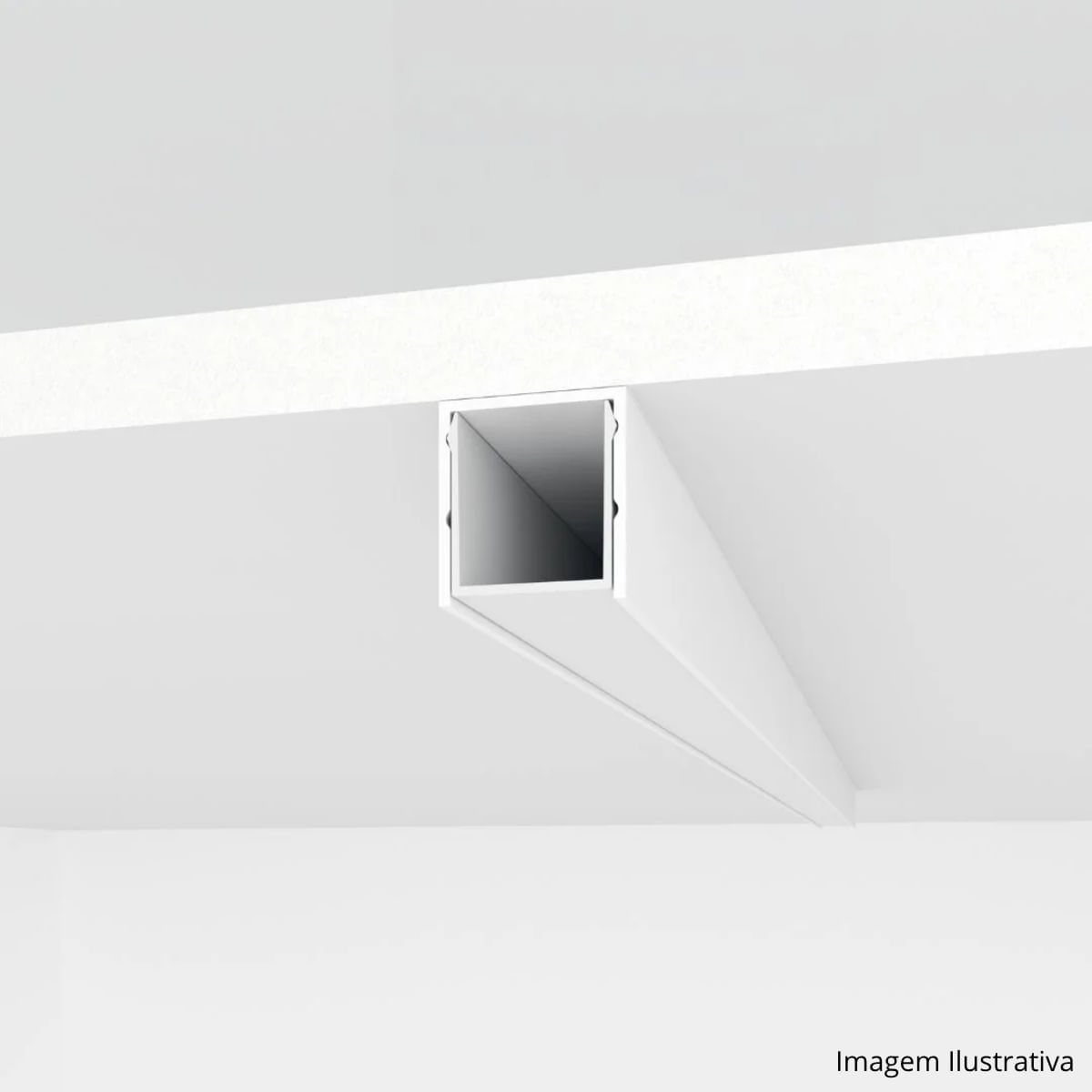 Perfil Linear Sobrepor 1000Mm Branco 19630/1000Branco Legou Usina ...