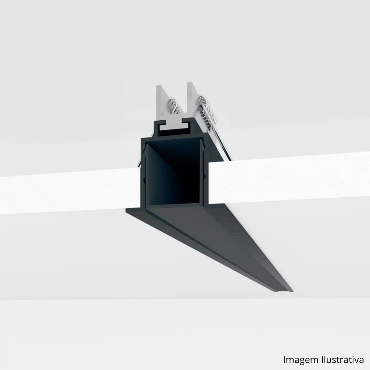 Perfil Linear Embutir 2000Mm Preto 19635/2000Preto Legou Usina Design ...